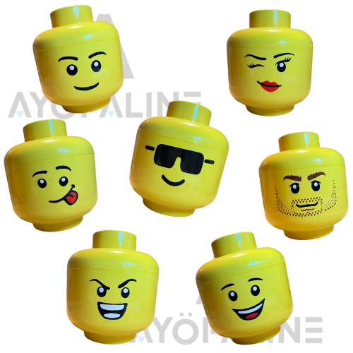 cabeza tipo LEGO dulcero
