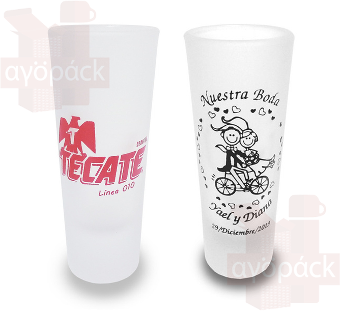 Vaso tequilero satinado