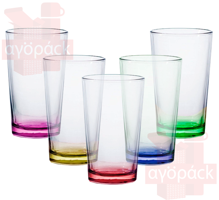 Vaso Conico Fondo de Color